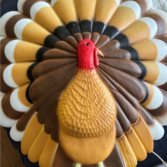 Accents | Vintage Don Featherjam Blow Mold Turkey Works | Poshmark